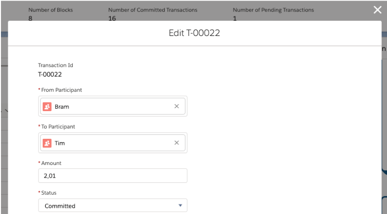 Blockchain Simulator In Salesforce Forcelution