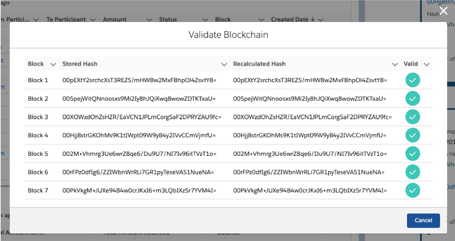 Blockchain simulator in Salesforce | Forcelution